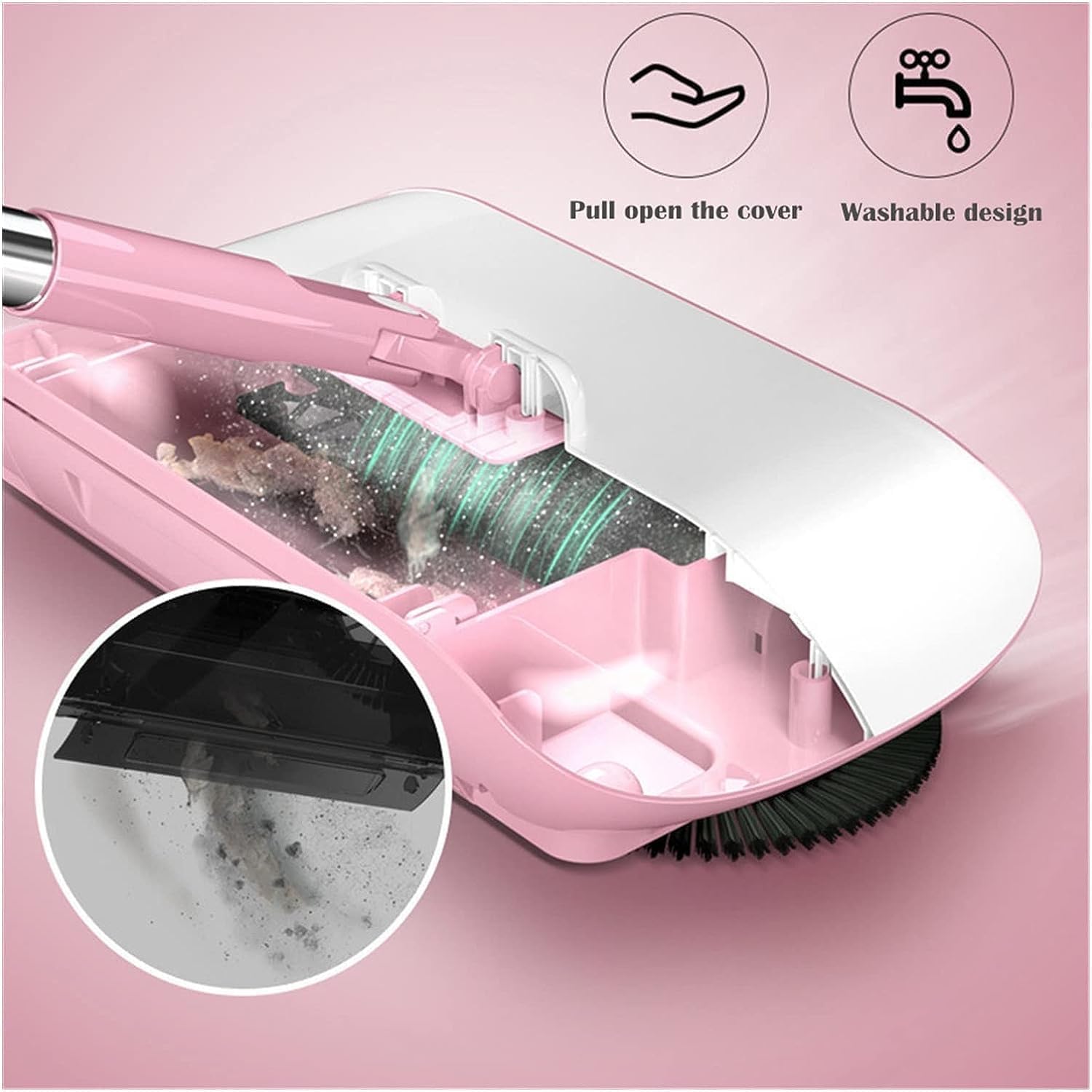 Robot Vacuum,Robot Vacuum Cleaner Wet and Dry Vacuum Broom Robot - Magic Handle Household Electric Floor Mop for Home and Kitchen Cleaning