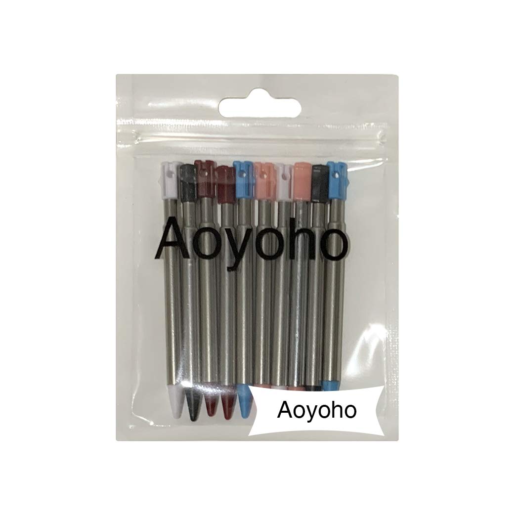 Retractable Replacement Metal Stylus Touch Pen Compatible 3DS/3DS XL/3DS LL Pack of 10