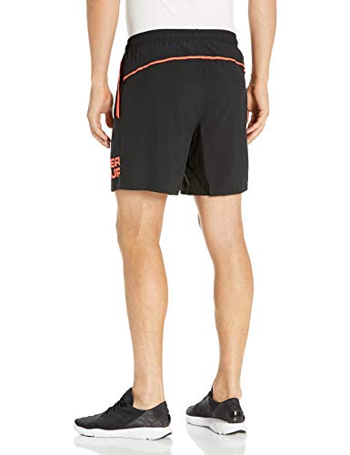 Under Armour Men's Speed Stride 7-inch Graphic Running Shorts, Black (001)/Reflective, Small