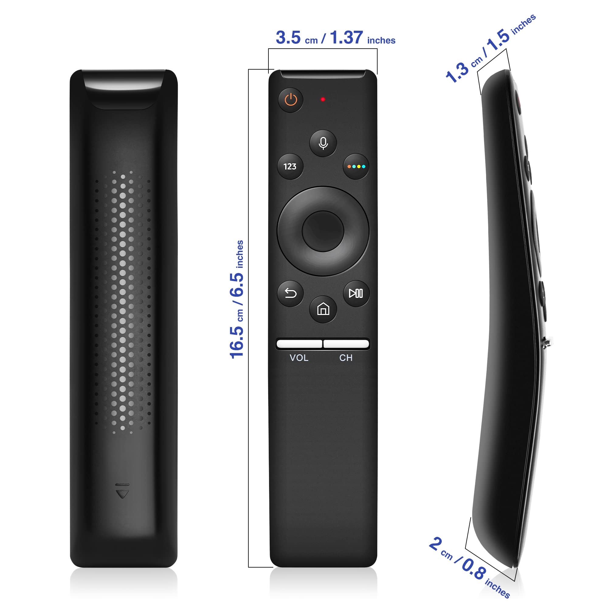 Replacement Voice Remote Pro with Remote Finder, Customizable and Backlit Buttons Fit for Fire Remote Pro Smart TVs Cube (1st/2nd/3rd Gen), Smart TV Stick (2nd/3rd Gen), Smart TV Stick 4K