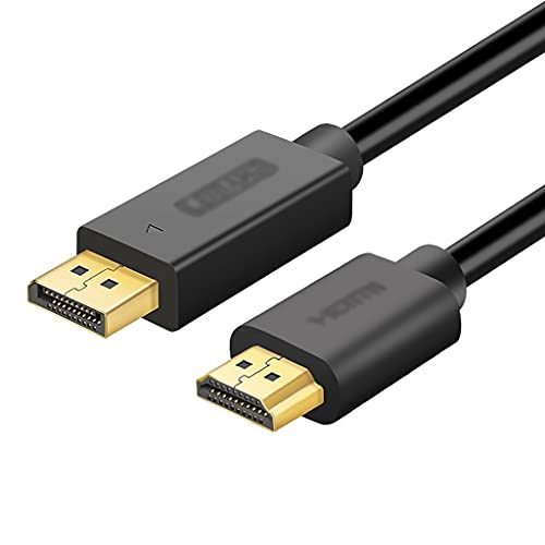 ZZL DisplayPort to HDMI Cable 4K Uni-Directional DP to HDMI Adapter Cable for 4K Monitor TV (Length : 10M)
