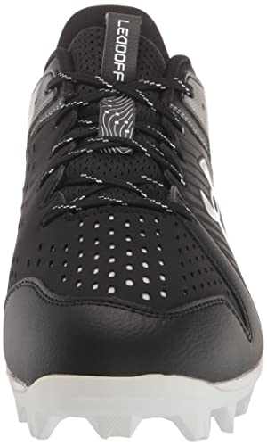 Under Armour Men's Leadoff Low Rubber Molded Baseball Cleat, (001) Black/Black/White, 7