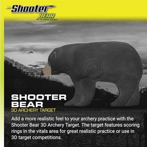 Shooter 3D Archery Bear Target, Black, One Size