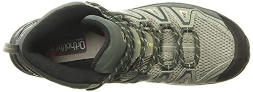 Salomon X Ultra MID 3 AERO Hiking Boots for Women, Shadow/Urban Chic/Bleached Sand, 7.5