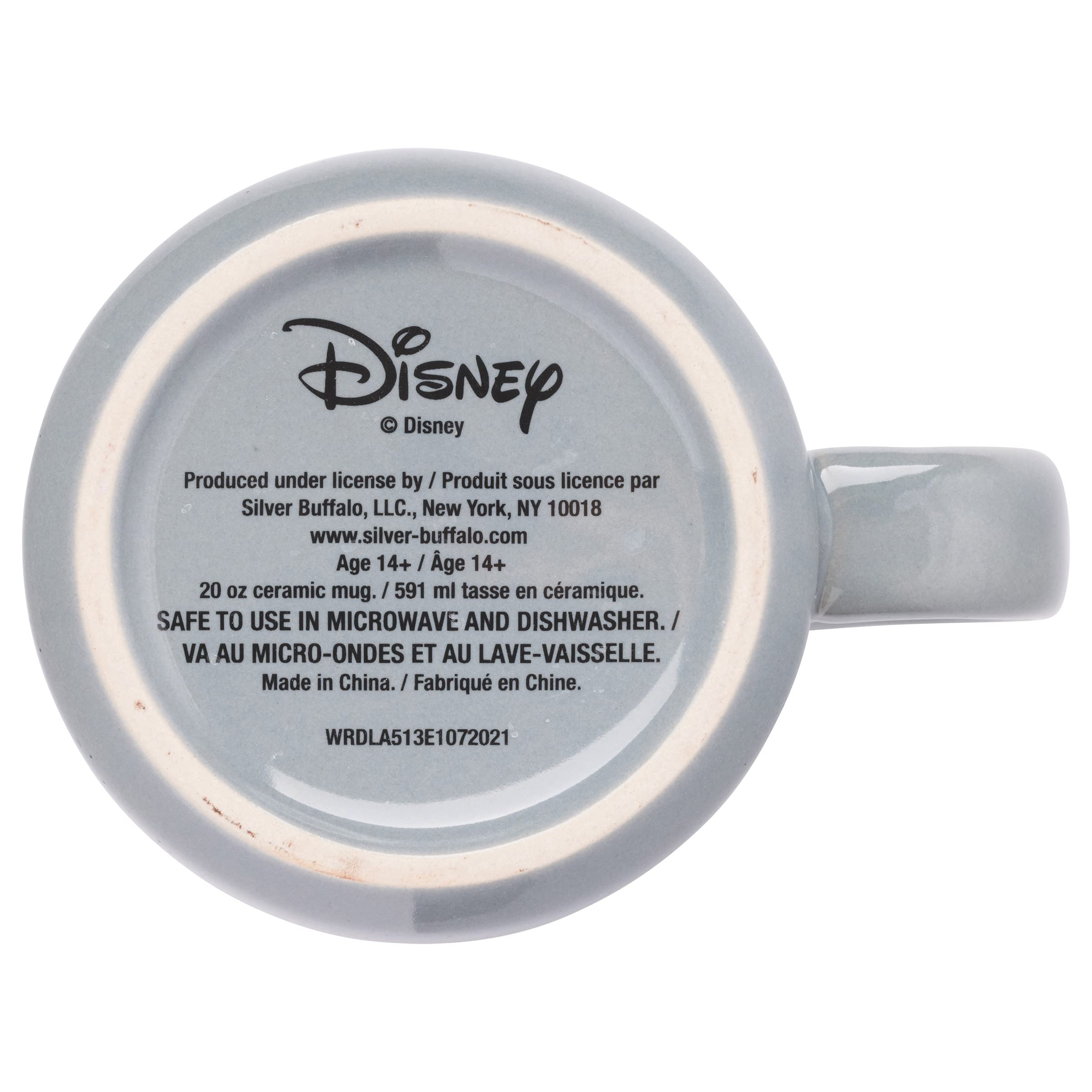 Silver Buffalo Disney Haunted Mansion Foolish Mortal Ceramic Camper Mug, 20 Ounces, 1 Count (Pack of 1)