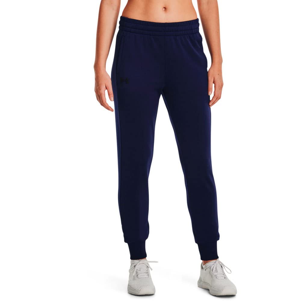 Under Armour Womens ArmourFleece Jogger, (410) Midnight Navy / / Black, Small