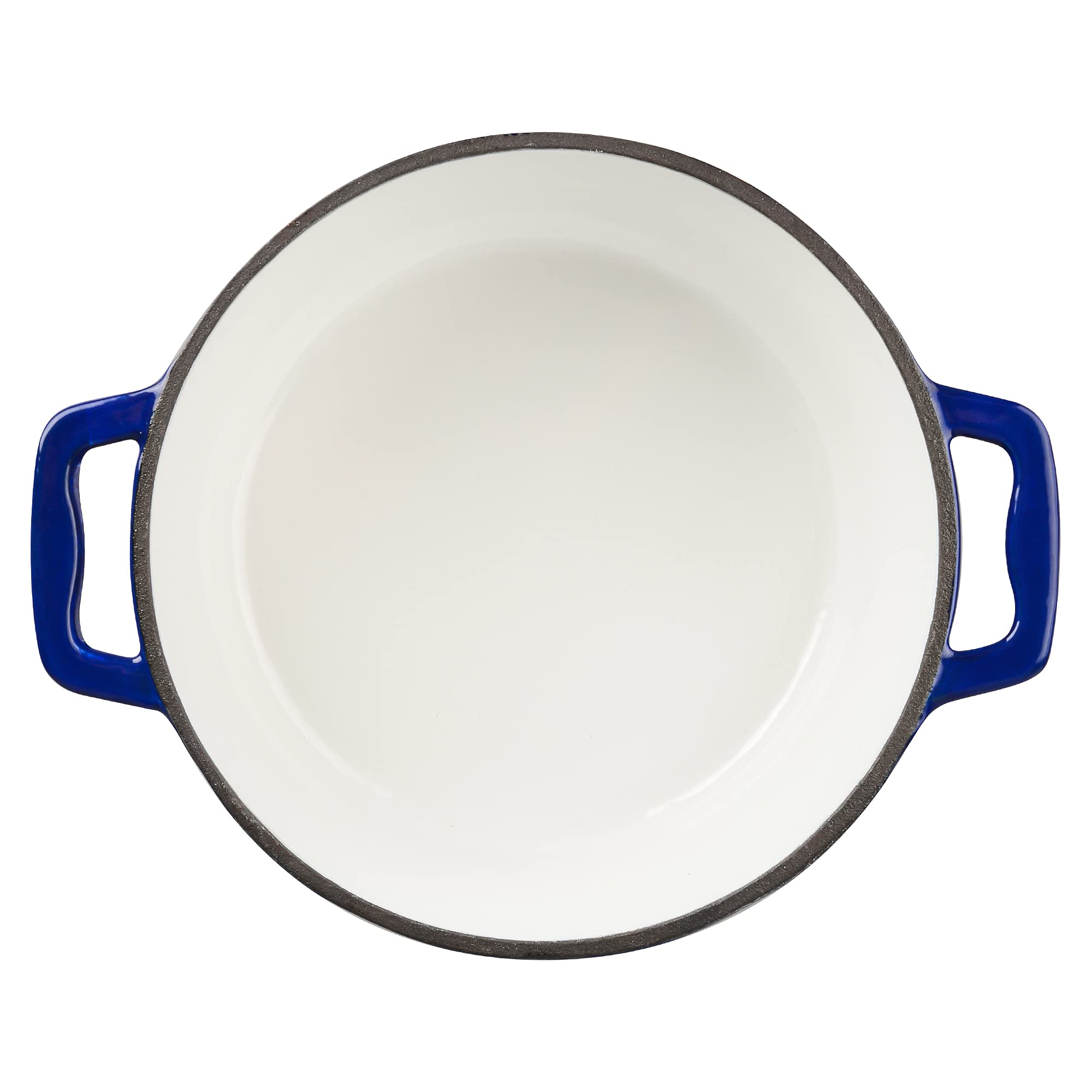 WESMART 3 Quart Non-Stick Heavy-Duty Cast Iron Dutch Oven Pot w/Enamel Coating, Large Loop Handles, for Baking, Roasting, Braising, Gas, Electric, Induction, Oven Compatible, 3 Qt for 3-4 people