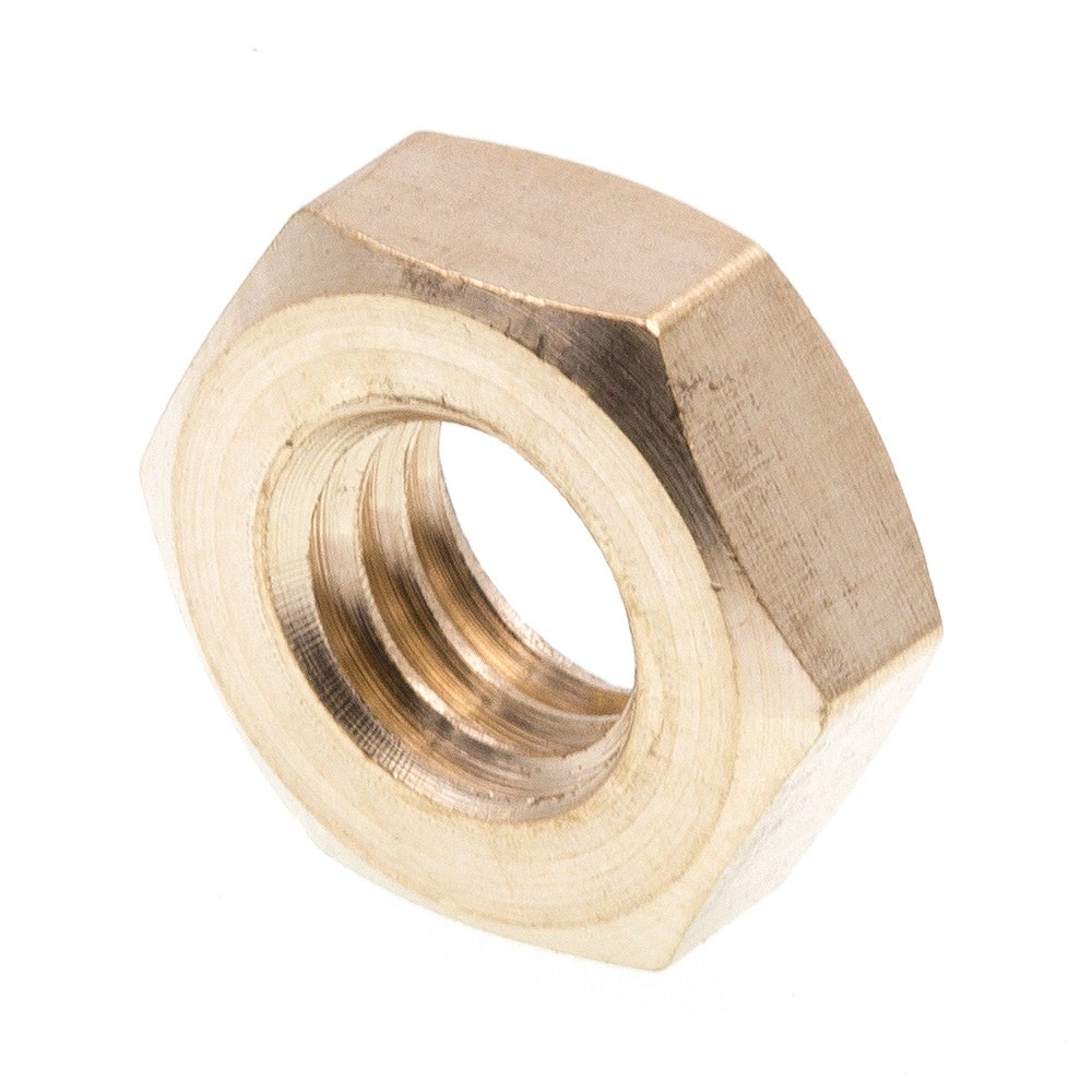 Prime-Line 9074536 Machine Screw Hex Nuts, 3/8 In.-16, Solid Brass (25 Pack)