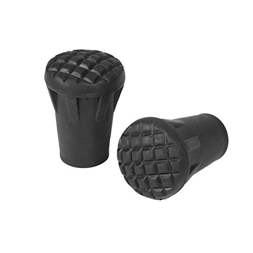 VGEBY Walking Stick Ends, 6Pcs Replacement Outdoor Trekking Hiking Pole Tip End Walking Stick Hat Cover Protector Asphalt Tip Poles Rubber Tips For Trekking Poles Ski Pole Rubber