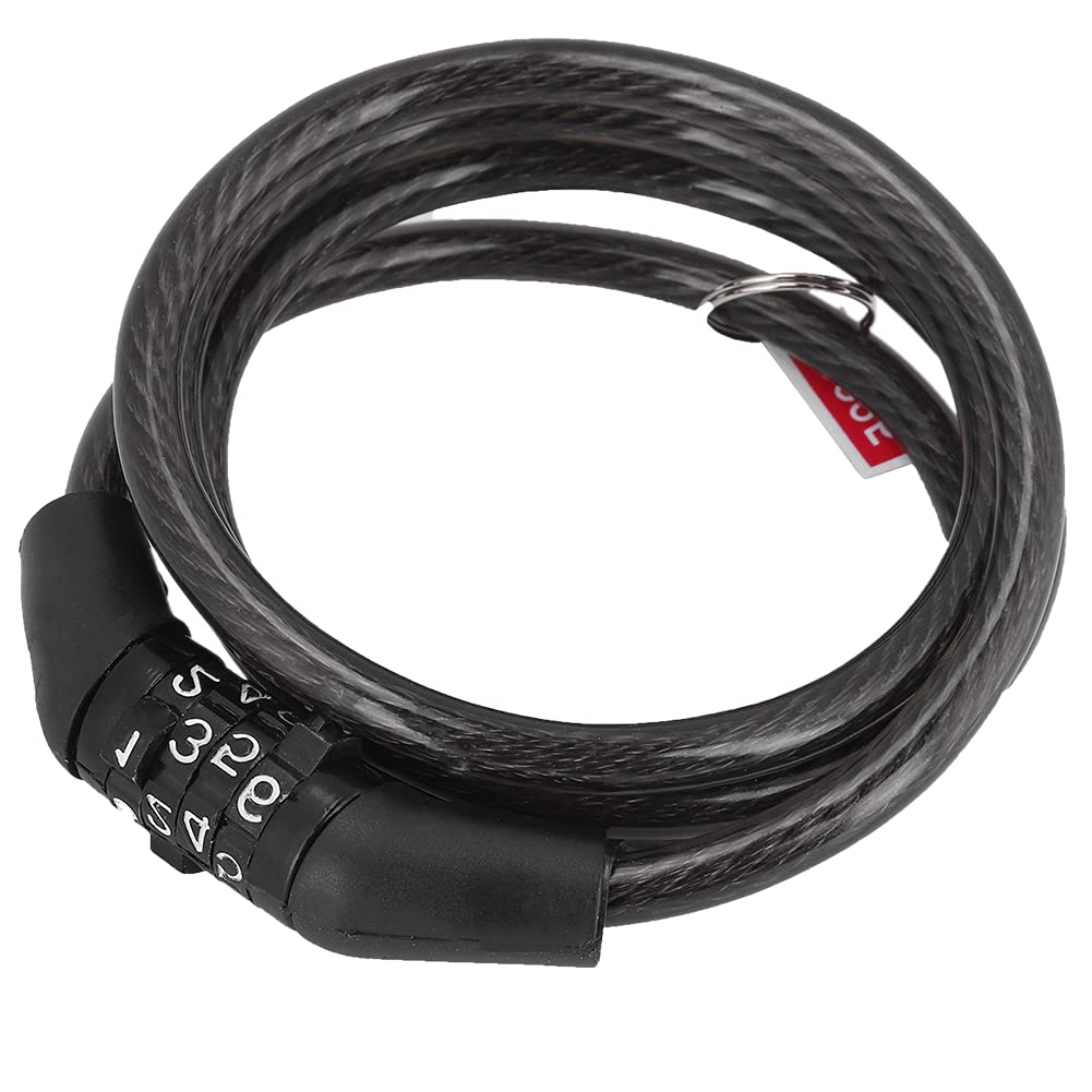 Sazao Cable Lock, Waterproof Passwords Bike Security Lock, Children for Bike Mountain Home