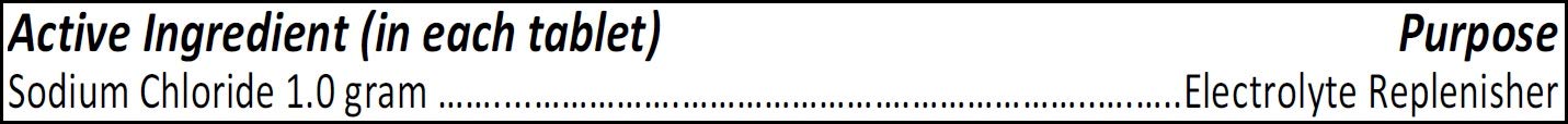 Sodium Chloride Tablets 1 gm, USP Normal Salt Tablets - 500 Tablets by CitraGen Pharmaceuticals, Inc.