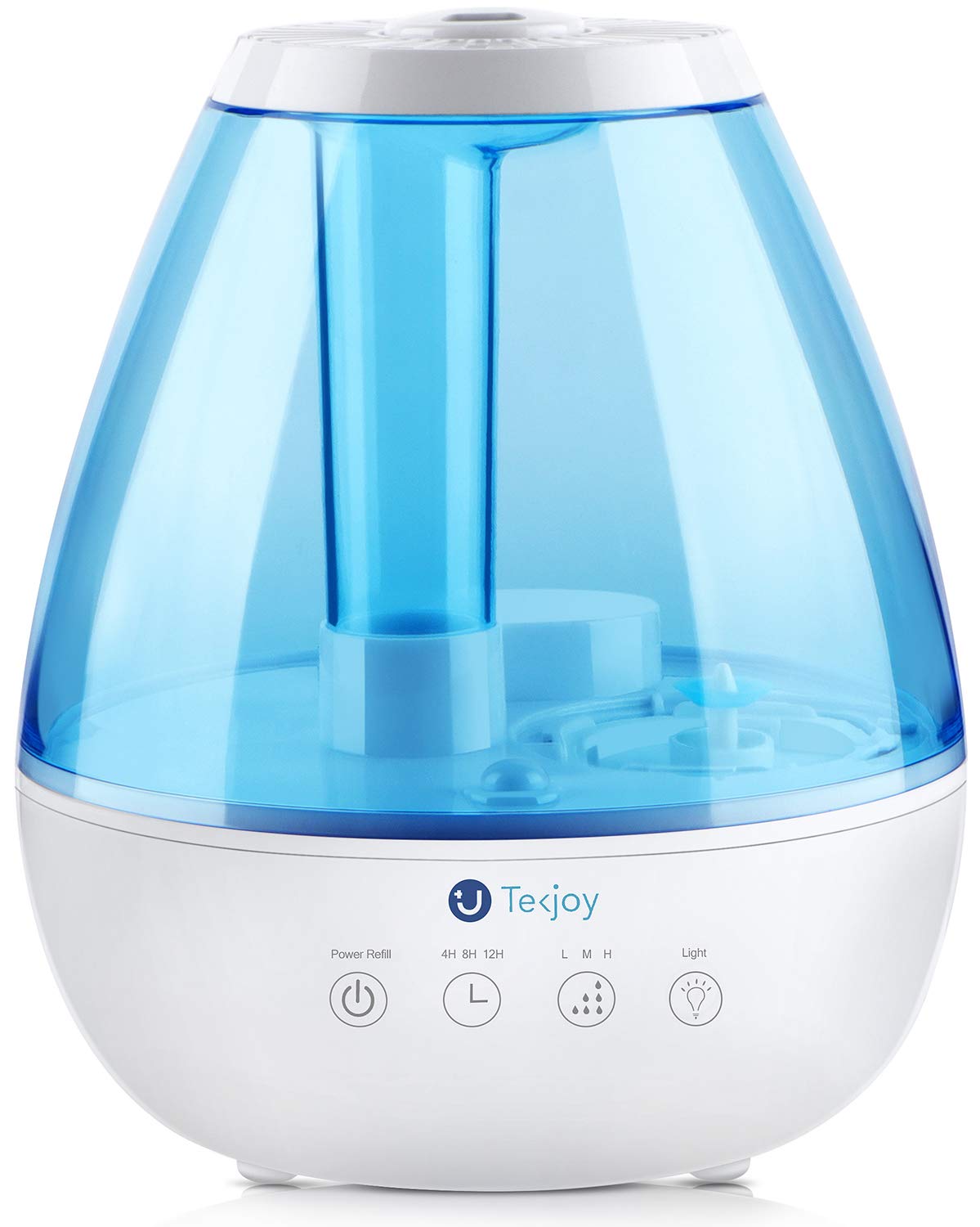 Tekjoy Cool Mist Humidifiers, Premium Ultrasonic Air Humidifier for Large Bedroom and Baby, Whisper Quiet, Auto Shut-Off, Touch Panel, 360° Nozzle, Timer, 2.2L Lasts Up to 24 Hrs