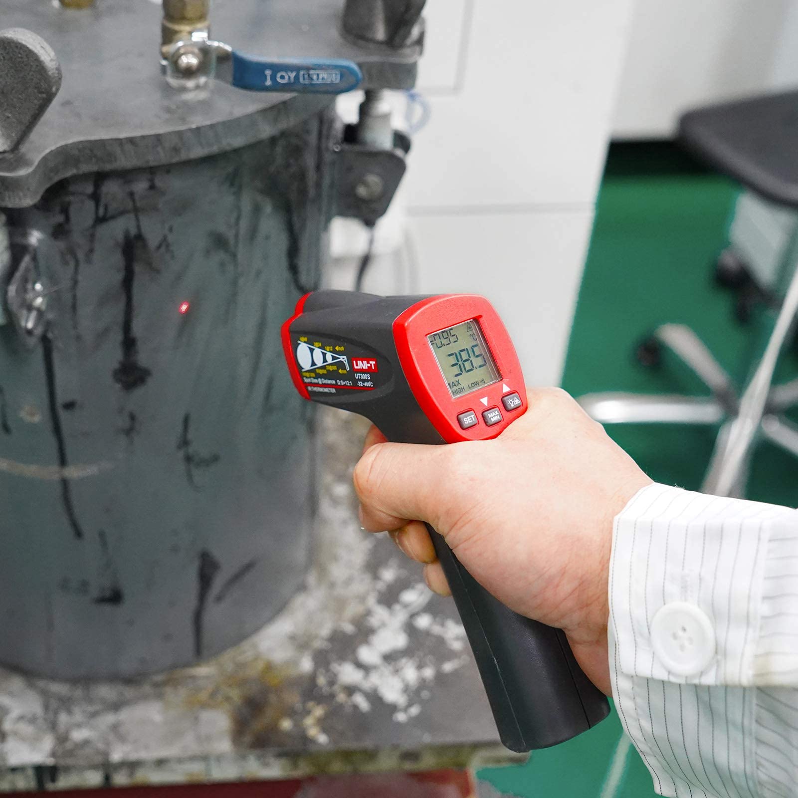 UNI-T Auto Test Maintenance Kit, Automotive Coating Thickness Gauge UT343D, Non-Contact IR Thermometer UT300S (Not for Human)