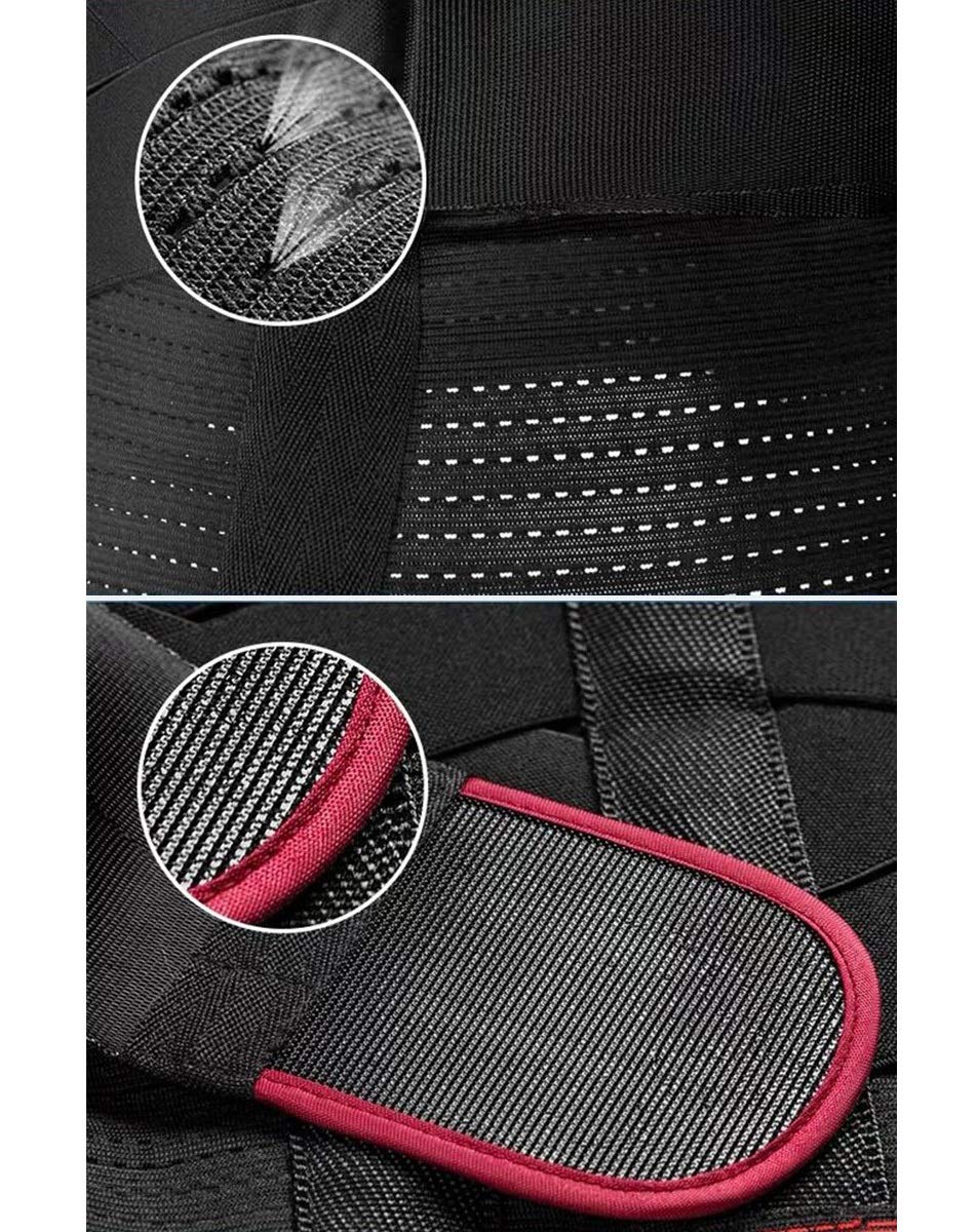 TANGIST Breathable Lumbar Brace Self-Heating, Magnet Therapy for Men Women Lower Back Relief Pain & Prevent Injury (Size : XL)