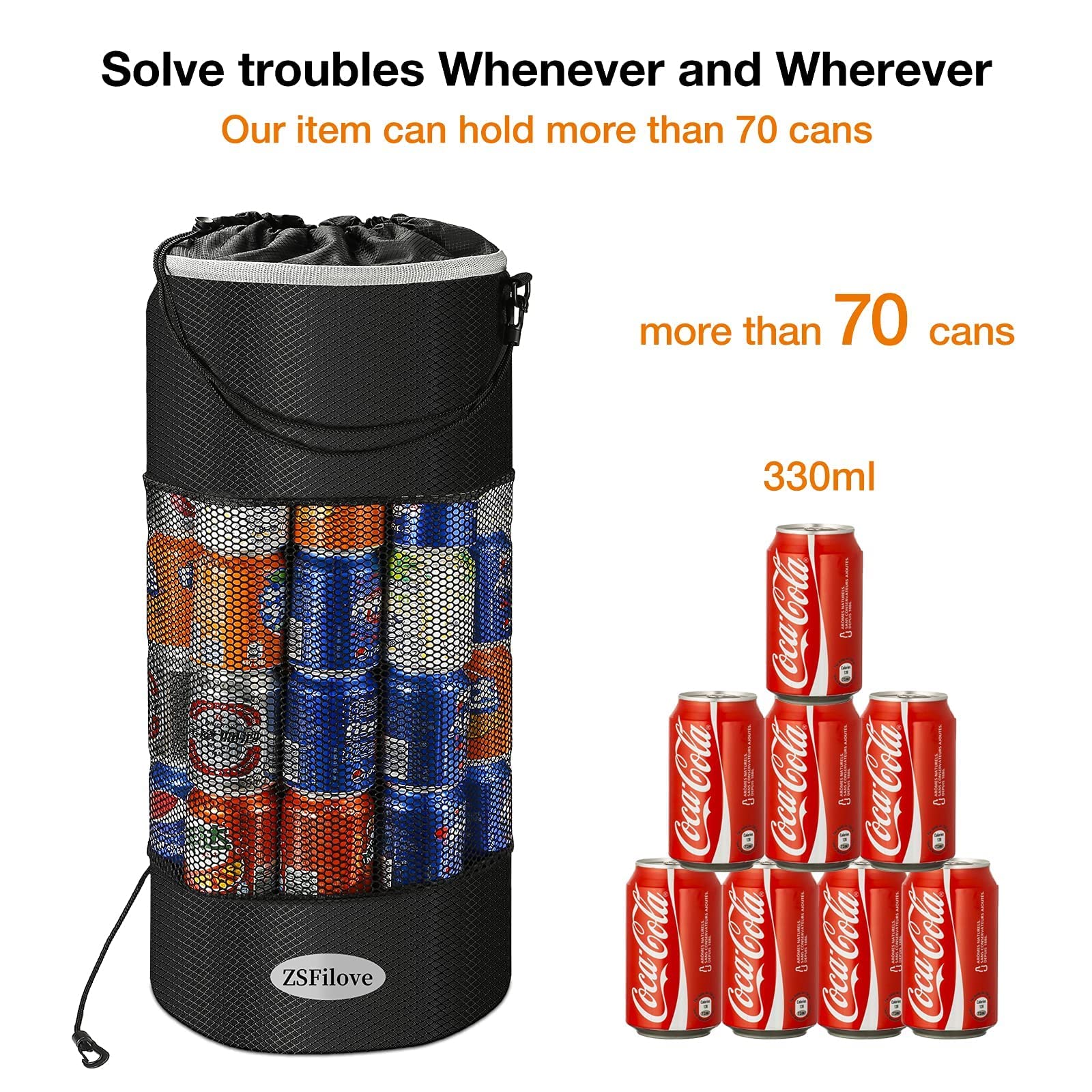 ZSFilove Boat Trash Bags Mesh Boat Trash Can,Boat Trash Bag for Your Boat, Kayak, or Camper