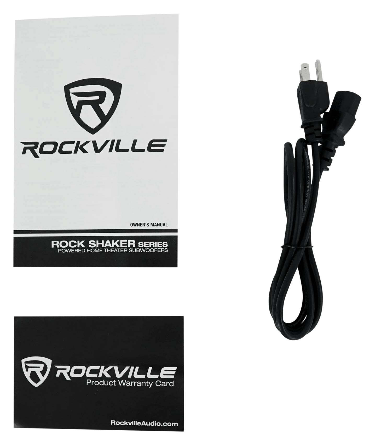 Rockville Rock Shaker 10" Inch Black 600w Powered Home Theater Subwoofer Sub