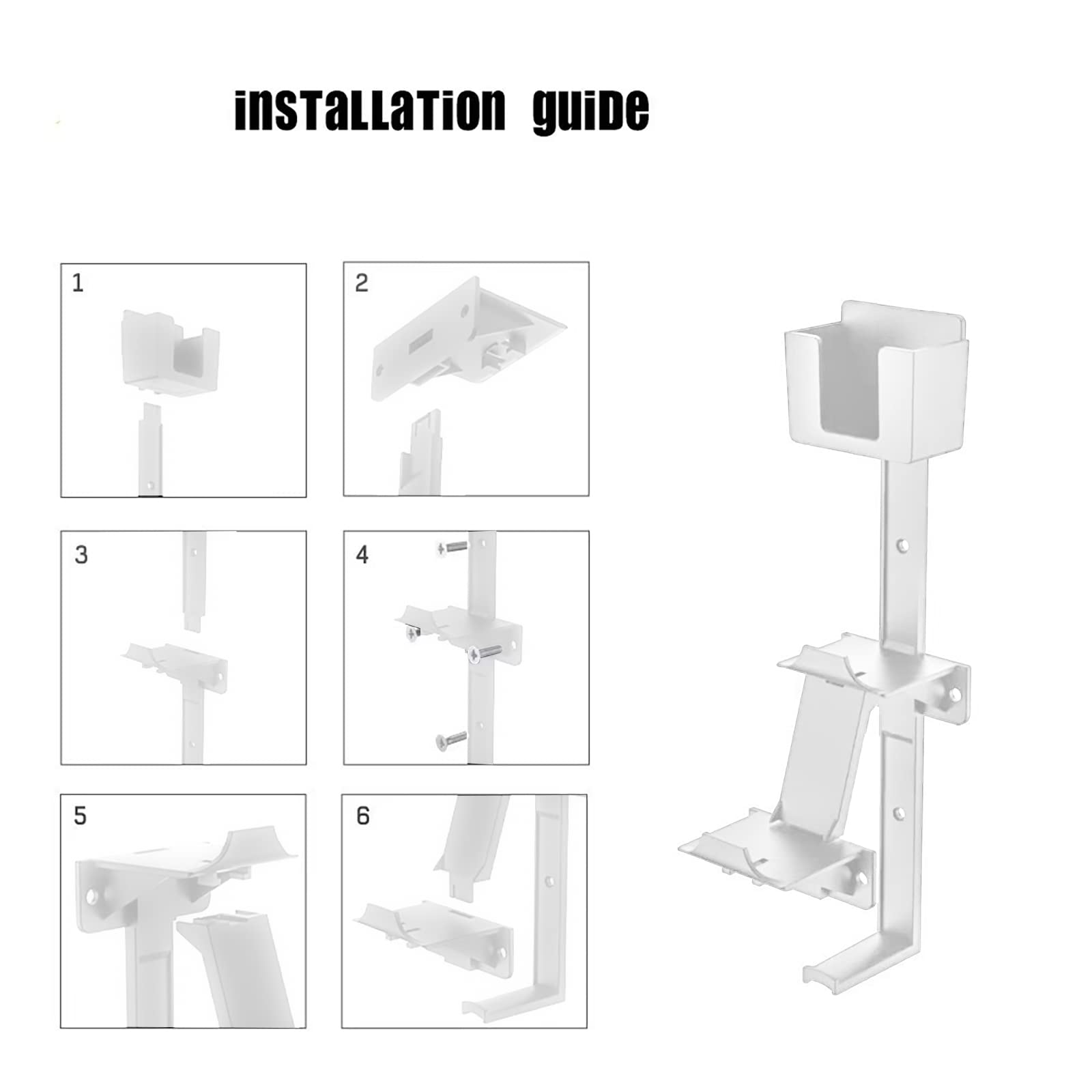 PS5 Wall Mount Kit, PS5 Wall Mount with Playstation 5 Controller Holder,Headphone hook and PS5 remote control storage box - PS5 Accessories Kit (NOT for PS5 Slim)