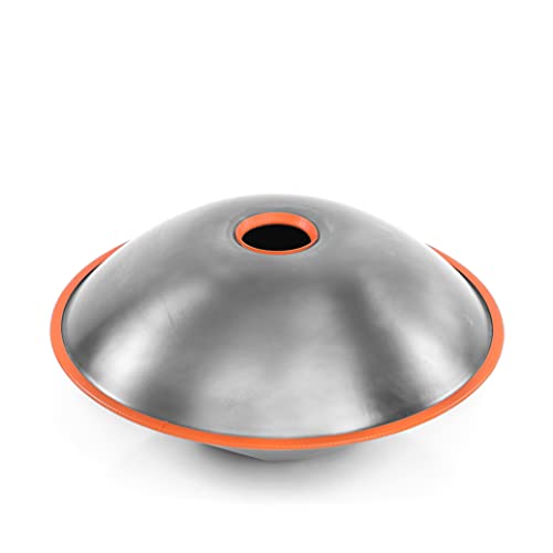 X8 Drums Pro Handpan D Kurd Stainless Steel w/Bag, D3/A3, Bb3, C4, D4, E4, F4, G4, A4, 23 inches, Silver (X8HPDK)