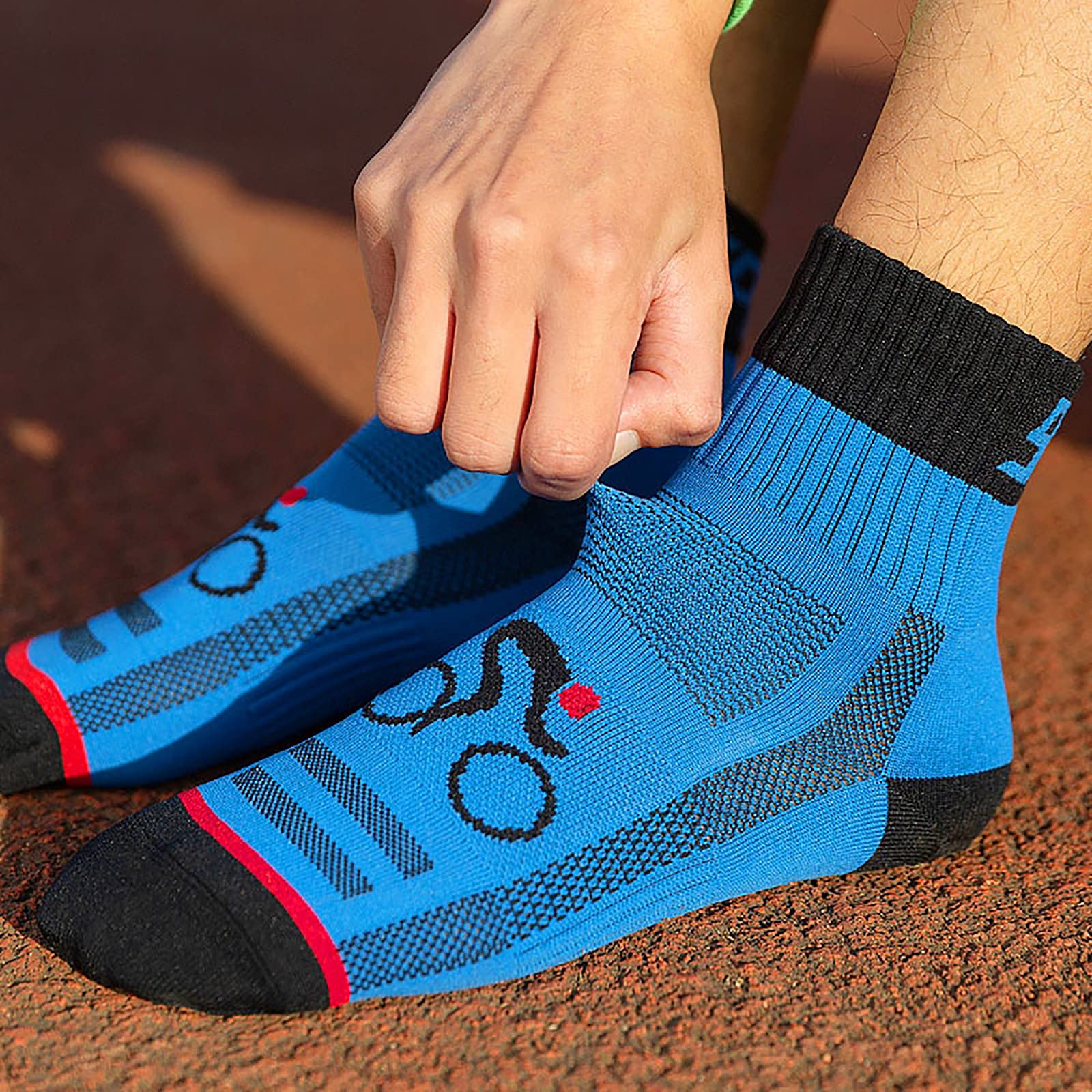 Ultrafun 10Pack Sports Cycling Socks Colorful Anti Smell Ankle Running Athletic Socks (10Pack, X-Large)