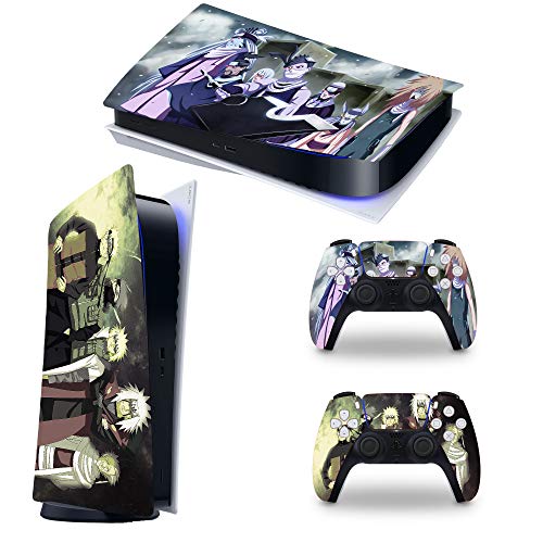 Village Leaf Ninja PS5 Standard Edition Console and Controller 5 Controller Skin Set - PlayStation 5 Vinyl