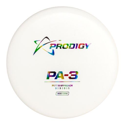 Prodigy Disc 300 Firm PA-3 for Beginners | Straight Flying Disc Golf Putter | Firm Grippy Plastic | Great for Putting & Disc Golf Approach | Beaded Rim Disc Golf Putter | 170-174g | Colors May Vary