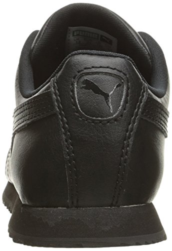 PUMA unisex-child Roma Basic JR Sneaker, Black/Black, 4.5 M US Big Kid