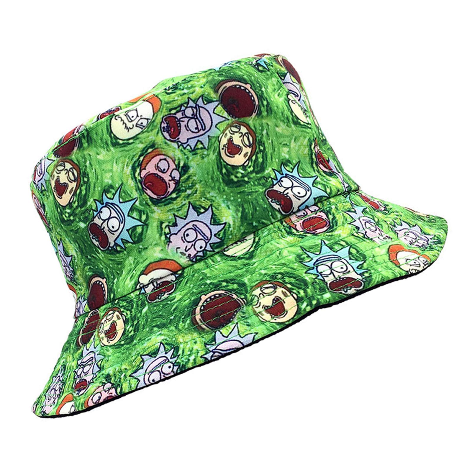 Unisex Summer Bucket Hat SINLOOG Reversible Sun Cap with Rick & Morty Packable Dad Hat