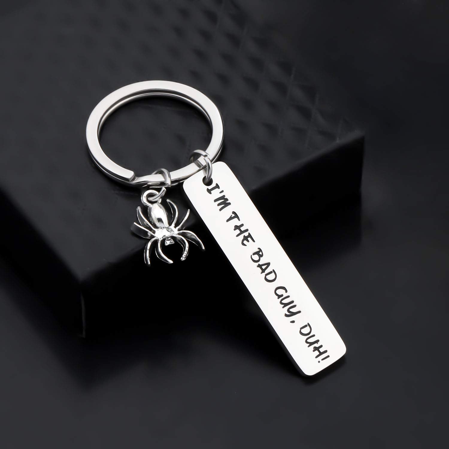 Song Lyrics Keychain I’m The Bad Guy Duh Rap Singer Fans Gift (i am the bad guy)