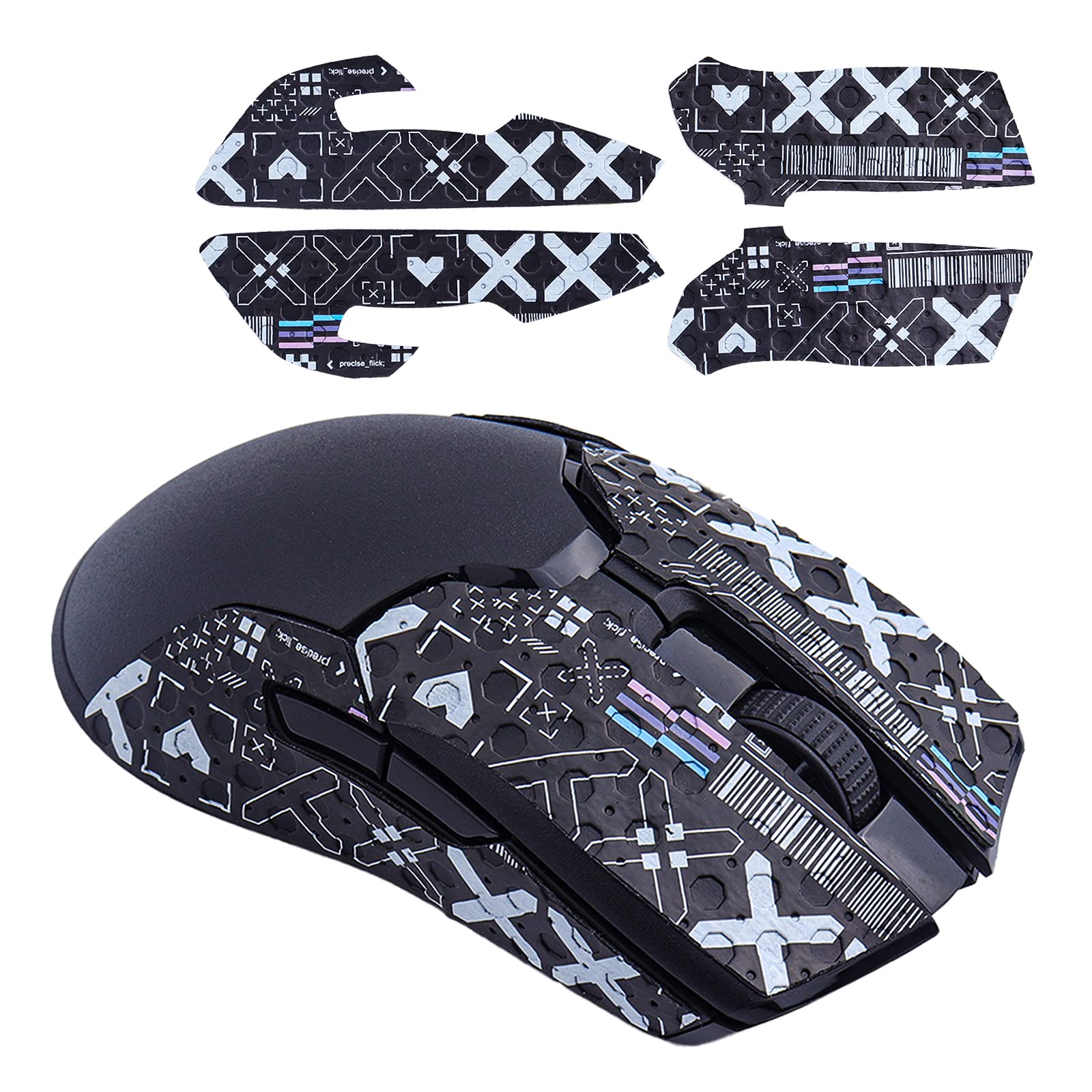 Wunzkii Mouse Grip Tape for Razer Viper/Viper Ultimate, Mouse Side Anti-Slip Stickers Gaming Mouse Skin Pre-Cut, Sweat Resistant, Easy to Apply, Self-Adhesive Design, Professional Mice Upgrade Kit