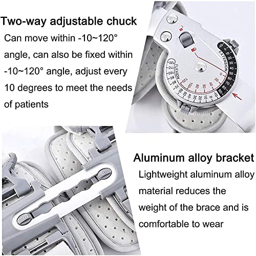 XBJYDMBDD ROM Knee Brace Hinged Knee Brace for Lower Extremity Knee meniscal Ligament Injuries Adjustable Knee Immobilizer