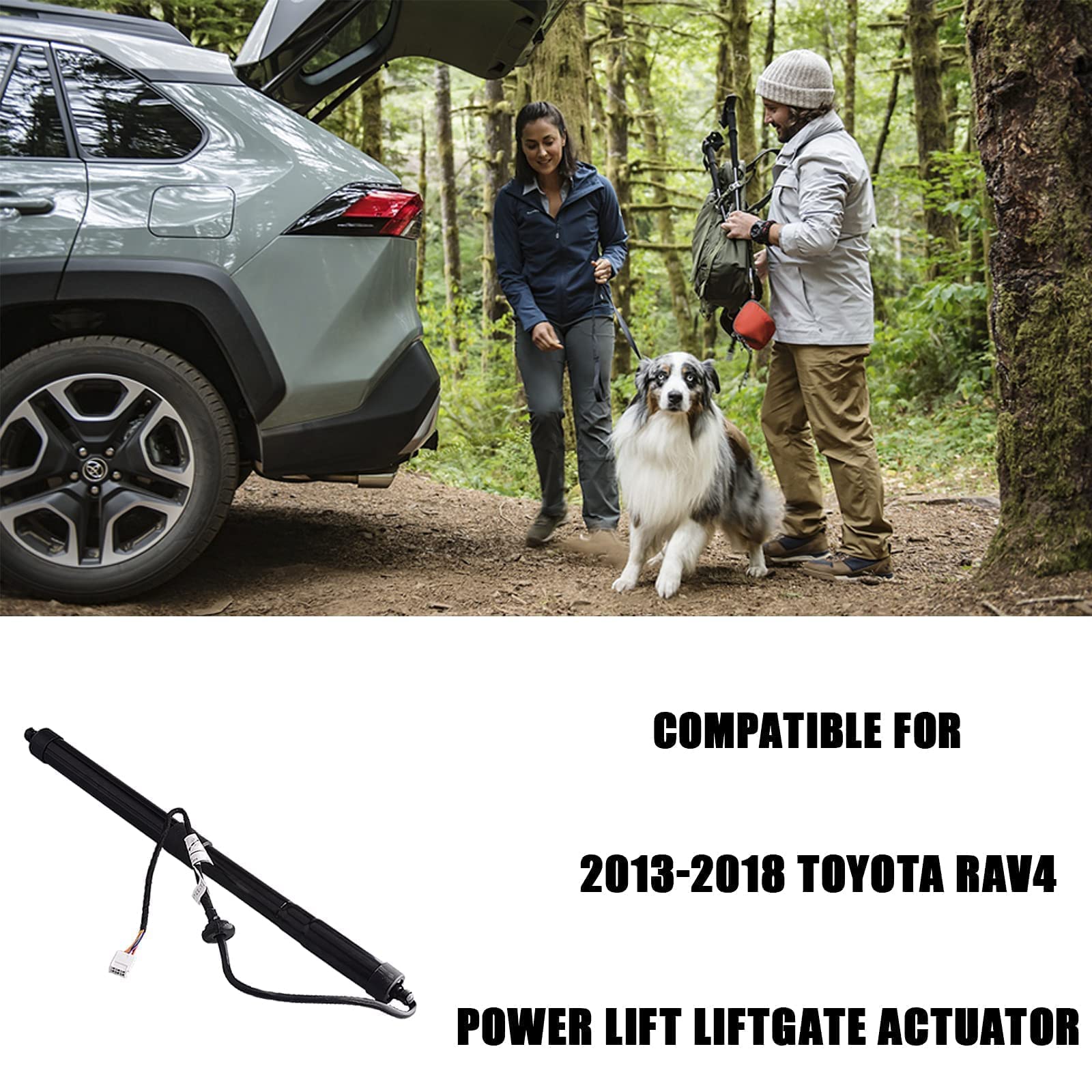 Unikpas Power Liftgate Support Rear Right Tailgate Strut Compatible for Toyota RAV4 2013-2018 Replace Tailgate Hatch Trunk-Lift Support Strut Shock 6891009010