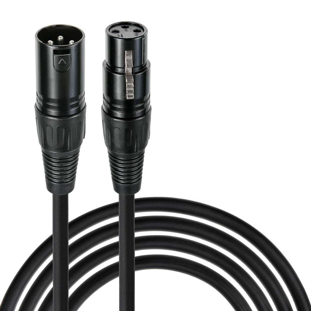 XLR Cable,Microphone Cable Xlr Male to Female 3 ft Mic Cord 24AWG Pure Copper Wire Core Soft Wear Resistant Patch Extension Cables