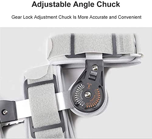 XBJYDMBDD ROM Knee Brace Hinged Knee Brace Adjustable Knee Splint ROM Knee Orthosis Fixator Stabilizer Postoperative Arthritis Ligament Injury Protector Knee Support Leg Adjustable Knee Immobilizer