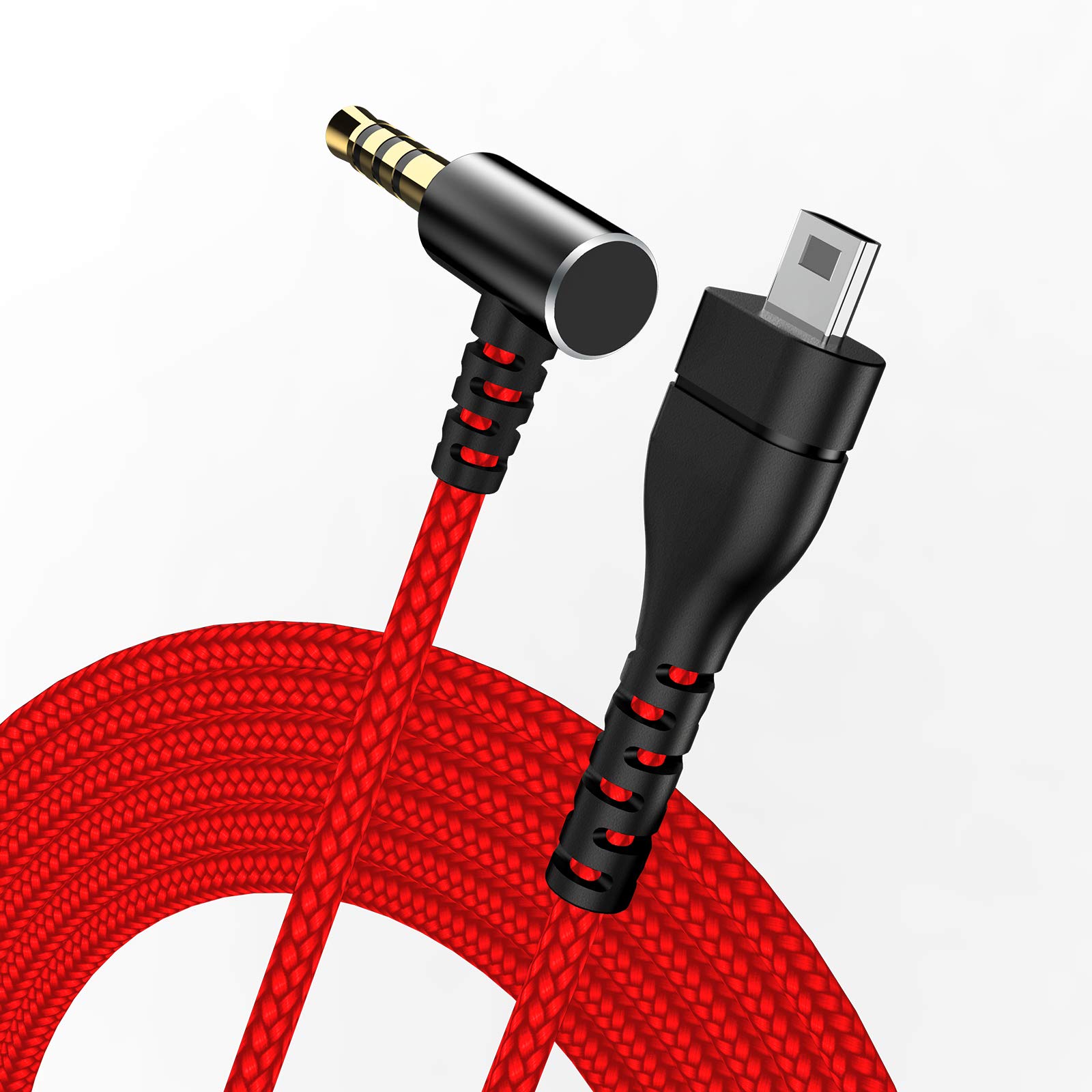 Tonmom Replacement for Arctis Headset Cord, Audio Cable for SteelSeries Arctis 7, Arctis 5, Arctis 3, Arctis Pro Wireless, Arctis Pro Gaming Headsets Cable, 6.5 Feet/2.0 M Nylon Braided Wire-Black