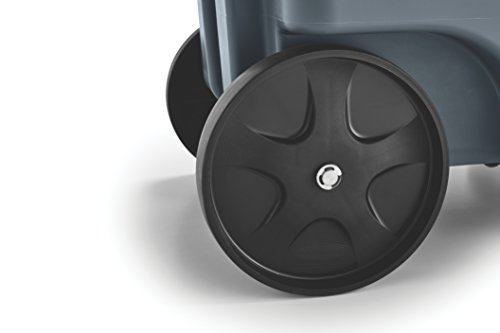 Rubbermaid Commercial Products-1971962 BRUTE Rollout Step On Trash/Garbage Can with Casters - 50 Gallon - Gray
