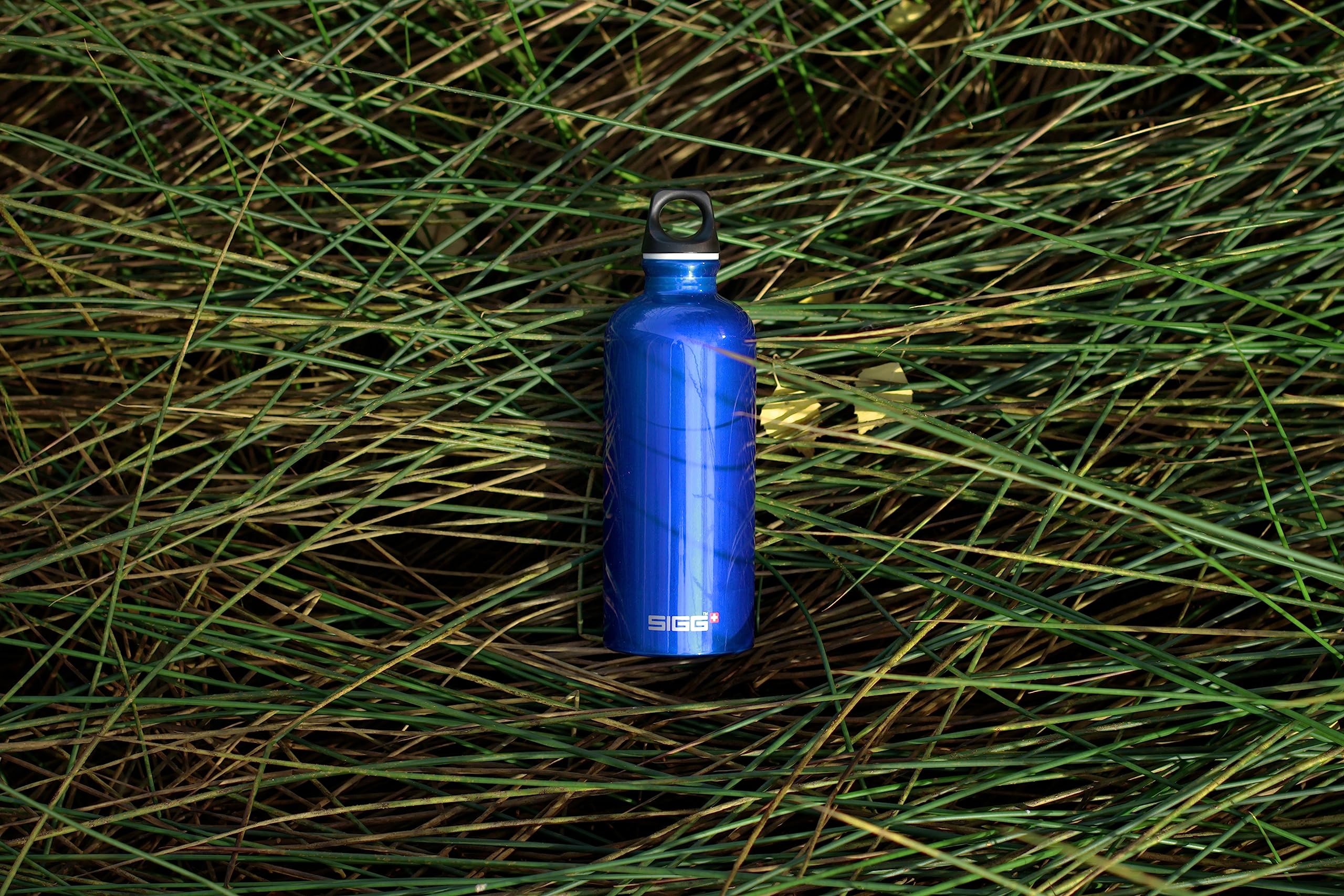 SIGG - Aluminum Water Bottle - Traveller Blue - Climate Neutral Certified - Suitable For Carbonated Beverages - Leakproof & Lightweight - BPA Free - 34 oz