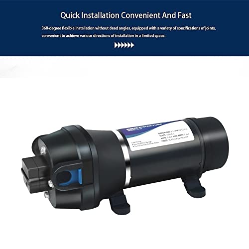 XuuSHA Hand Bilge Pump AC220V 110V Electric Vacuum Reciprocating Marine High Pressure Water Supply Pump FL-41/43 Bilge Pump Automatic (Voltage : 12V)