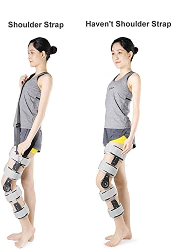 XBJYDMBDD ROM Knee Brace Hinged Knee Brace Adjustable Knee Splint ROM Knee Orthosis Fixator Stabilizer Postoperative Arthritis Ligament Injury Protector Knee Support Leg Adjustable Knee Immobilizer
