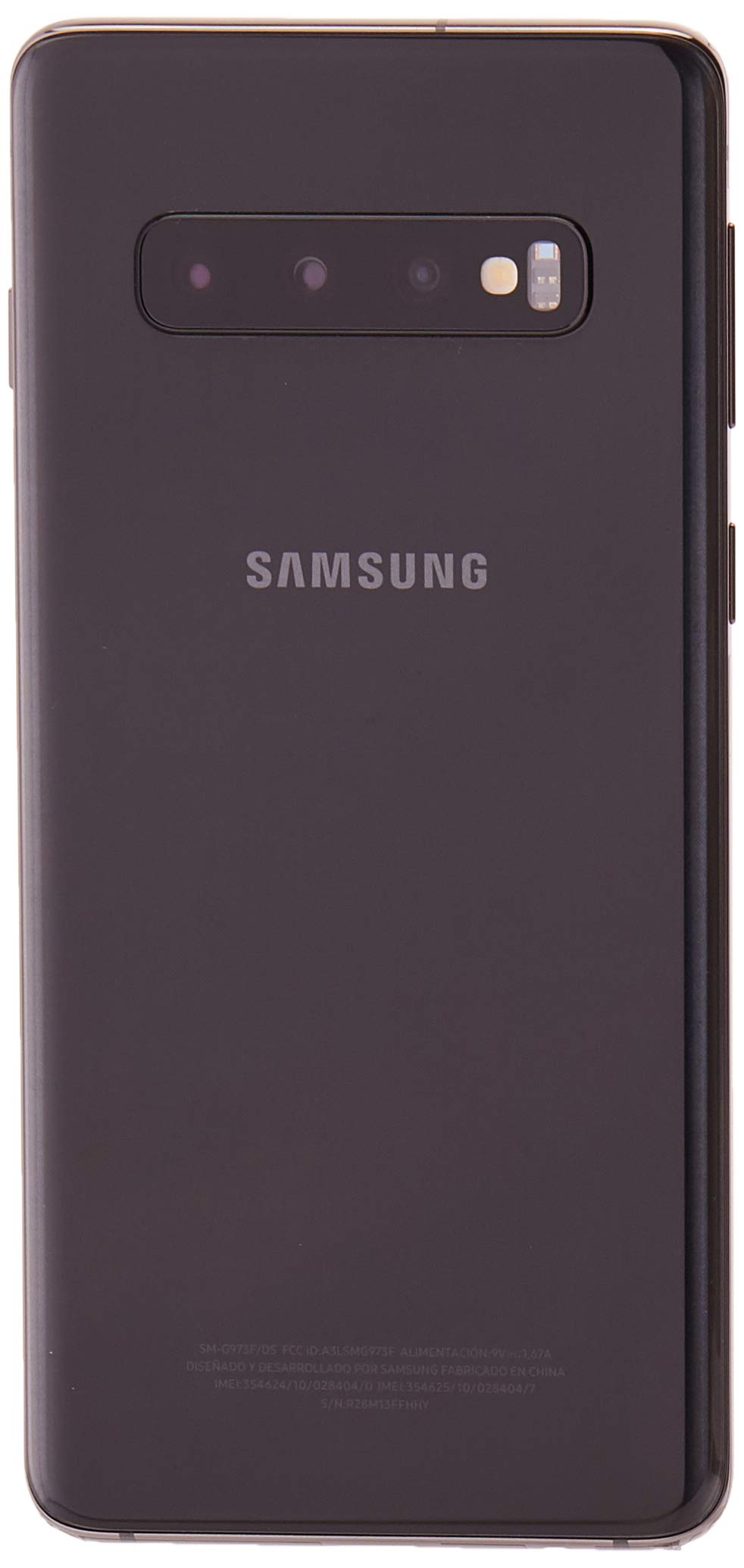 SAM Galaxy S10 Smartphone SM G973F, 4G, International Version (No US Warranty), 128GB 8GB RAM, Prism Black - Unlocked