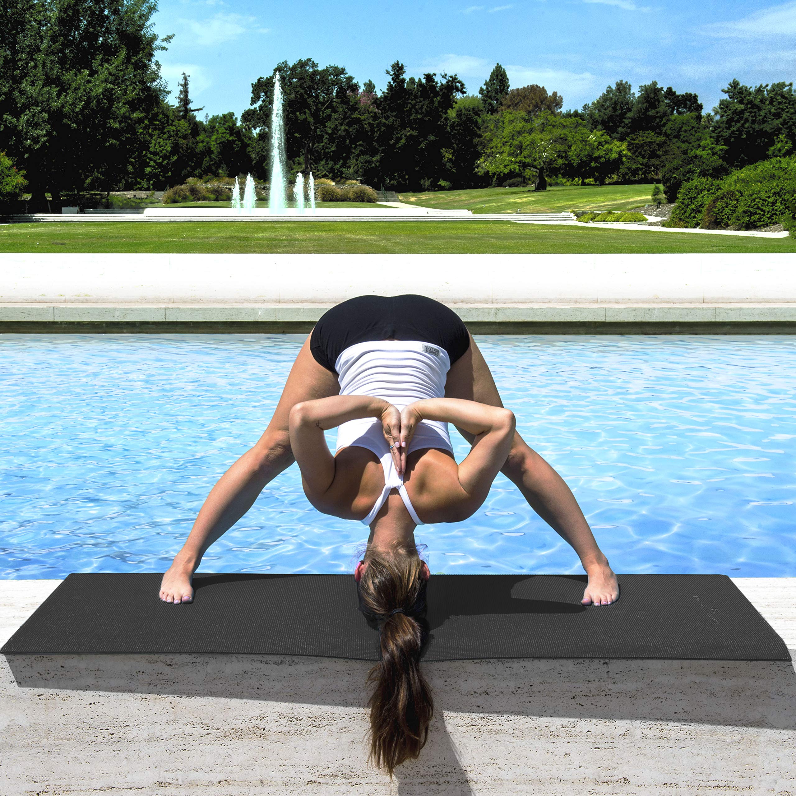 ProsourceFit Classic Yoga Mat 1/8β (3mm) Thick, Extra Long 72-Inch Lightweight Fitness Mat with Non-Slip Grip for Yoga, Pilates, Exercise