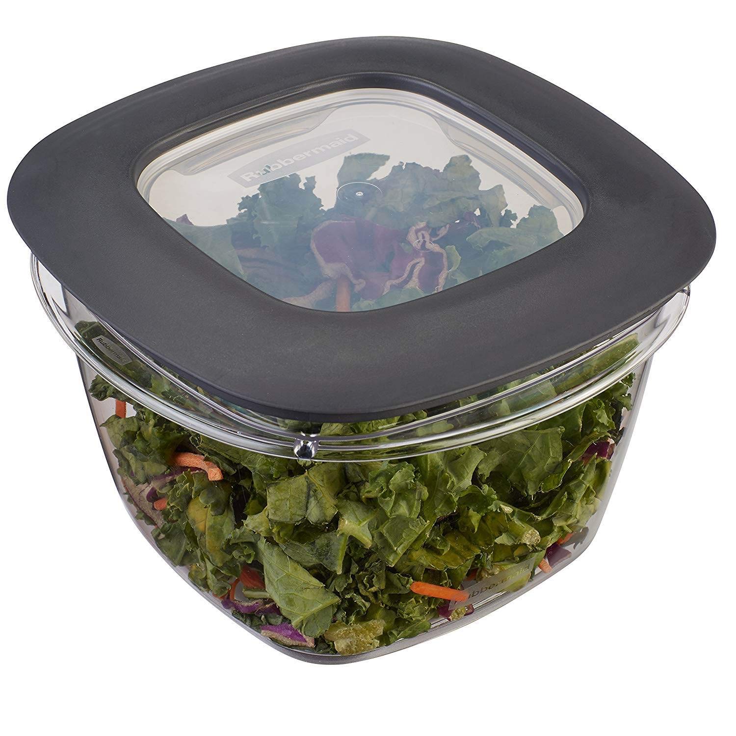 Rubbermaid Premier Easy Find Lids 7-Cup Meal Prep and Food Storage Container, Grey |BPA-Free & Stain Resistant