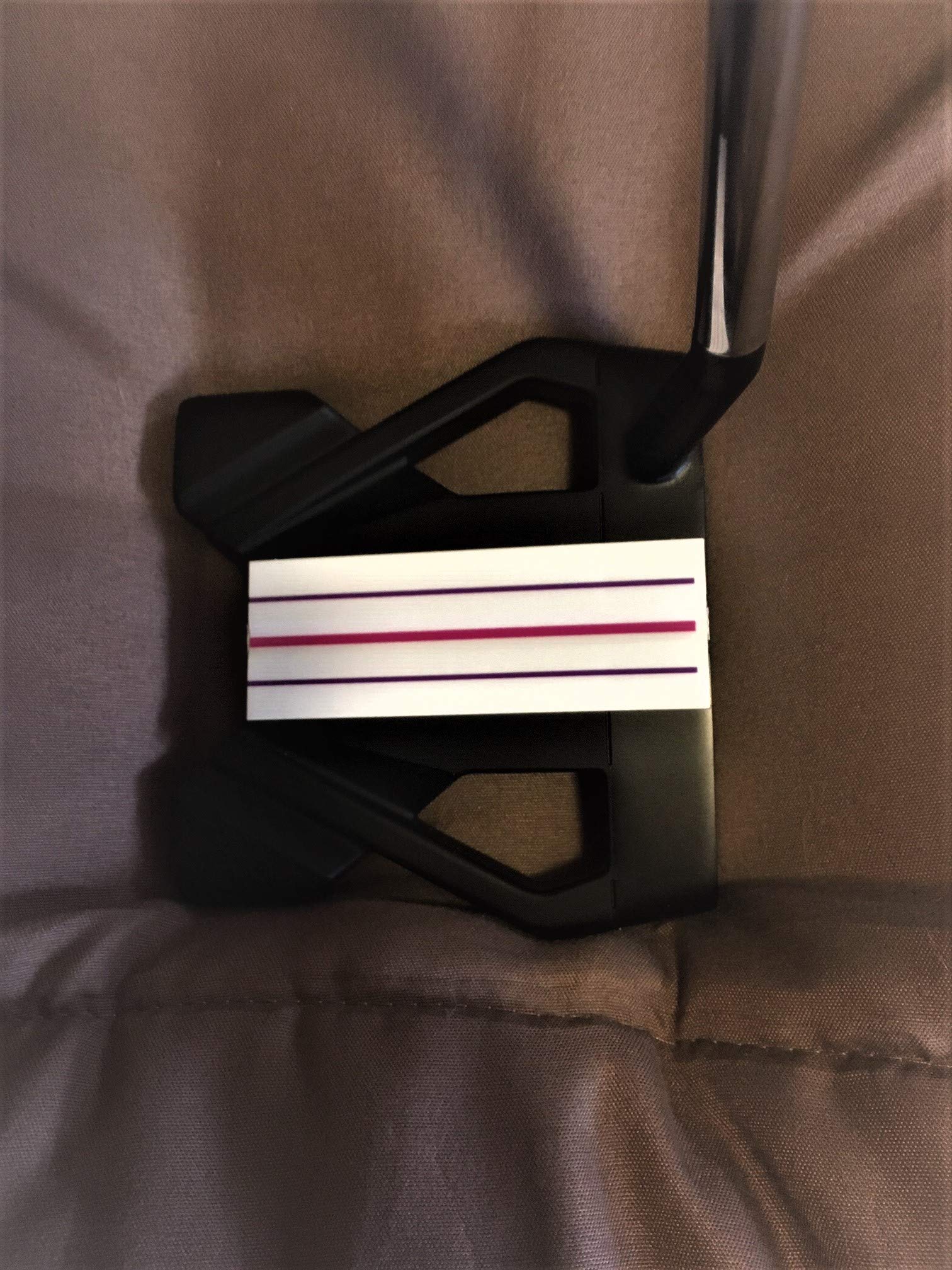 Sticker for Golf Putter, 3 Lines Alignment (Triple Track) (Magenta and Purple, 1 Pack)