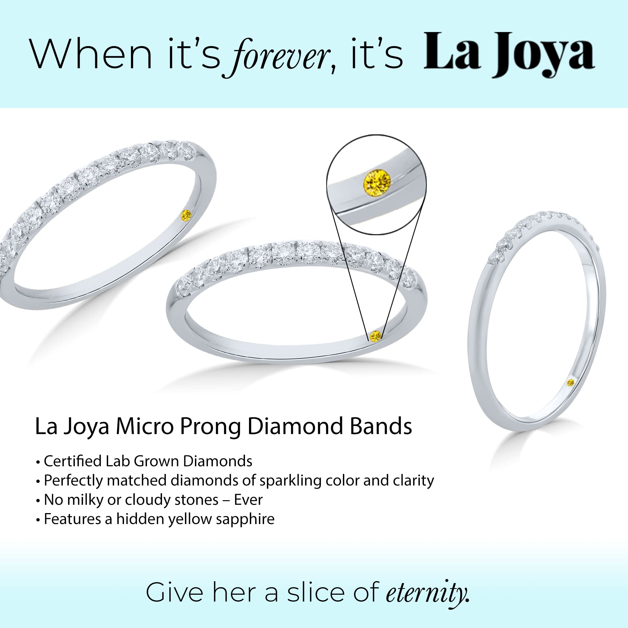 Women's Diamond Wedding Rings | 10 K White Gold Certified 1/4 CTTW Lab Created Diamond Promise Rings, Anniversary Bands, Stacking Ring and Wedding Band | Ring Size 7