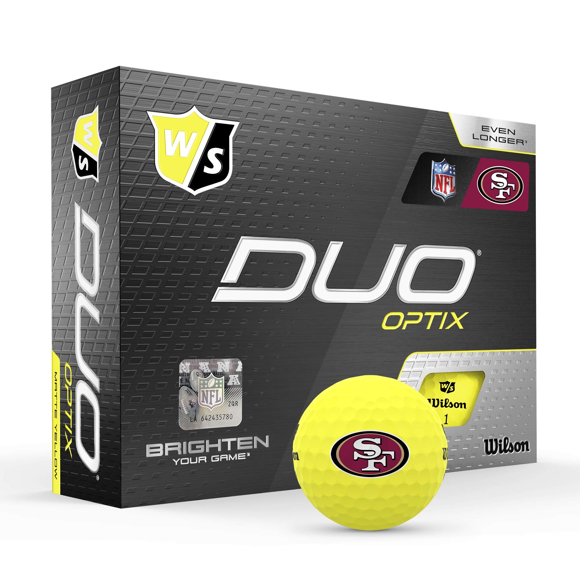 WILSON Duo Soft+ NFL Golf Balls (1 Dozen)-Dallas,White