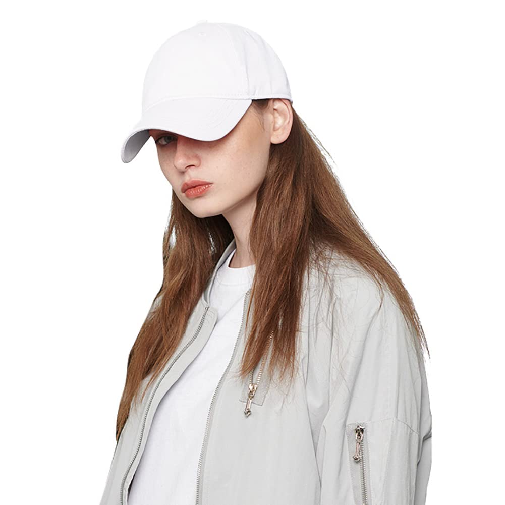XYIYI 2Pcs Black White Men Classic Baseball Cap Women Adjustable Golf Dad Hats