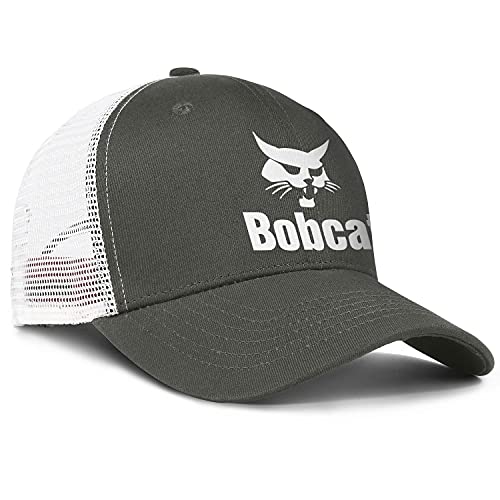 Unisex Black Cap Baseball Cap for Men Women Bobcat-Logo Denim Hat Adjustable Sun Hat Dad Hat
