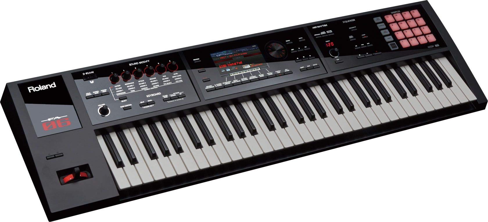 Roland FA-06 61-Key Music Workstation with 16 Backlit Pads