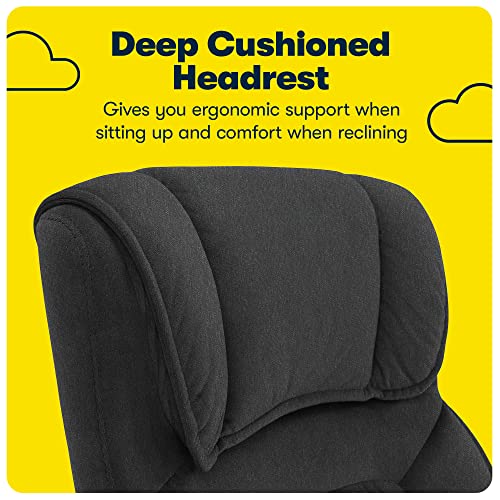 Serta Style Hannah I Office Chair, Comfort Black Microfiber,