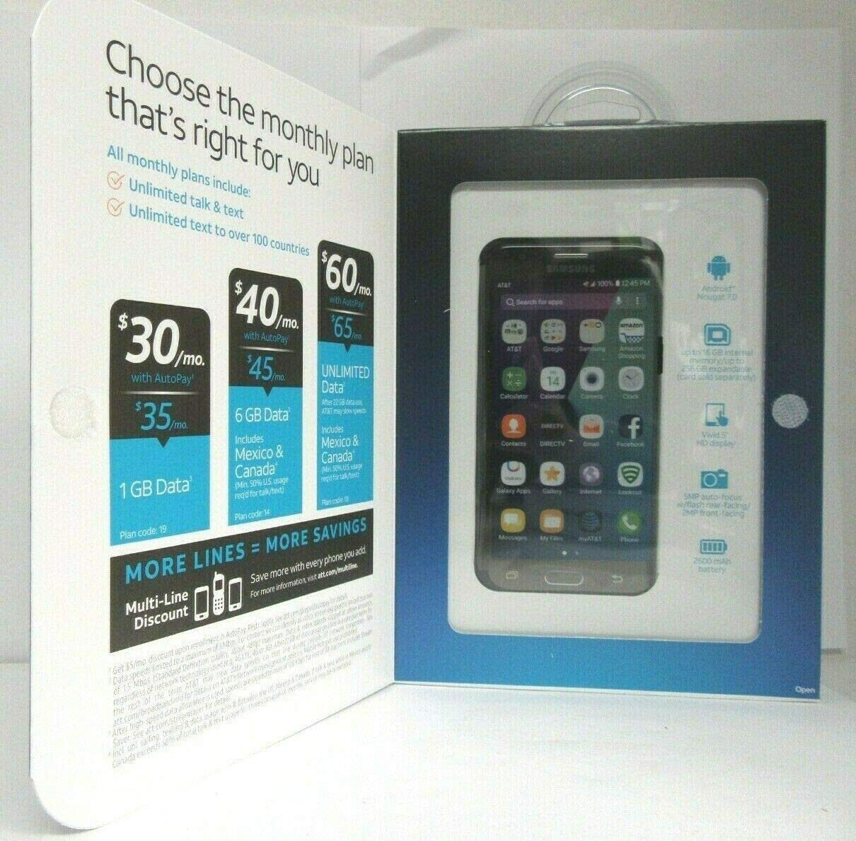 Samsung Galaxy Express Prime 2 - Prepaid - Carrier Locked - AT&T
