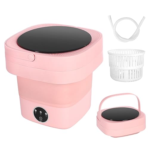 Portable Washing Machine and Dryer Combo, 6.5L Mini Folding Washing Machine Portable with Disinfection Function, Small Portable Washer and Dryer Combo for Apartments, Dorm, Camping, RV, Travel Laundry